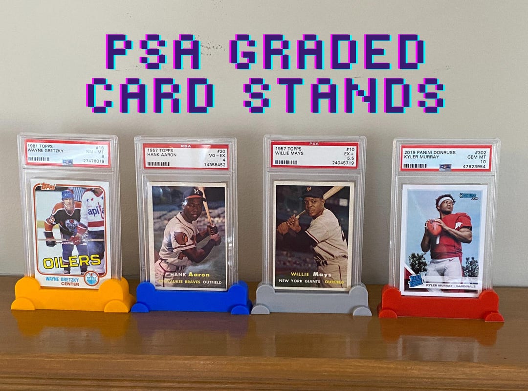 4 PSA Card Display Stands Sports Card Stand 3D Printed Trading Card ...