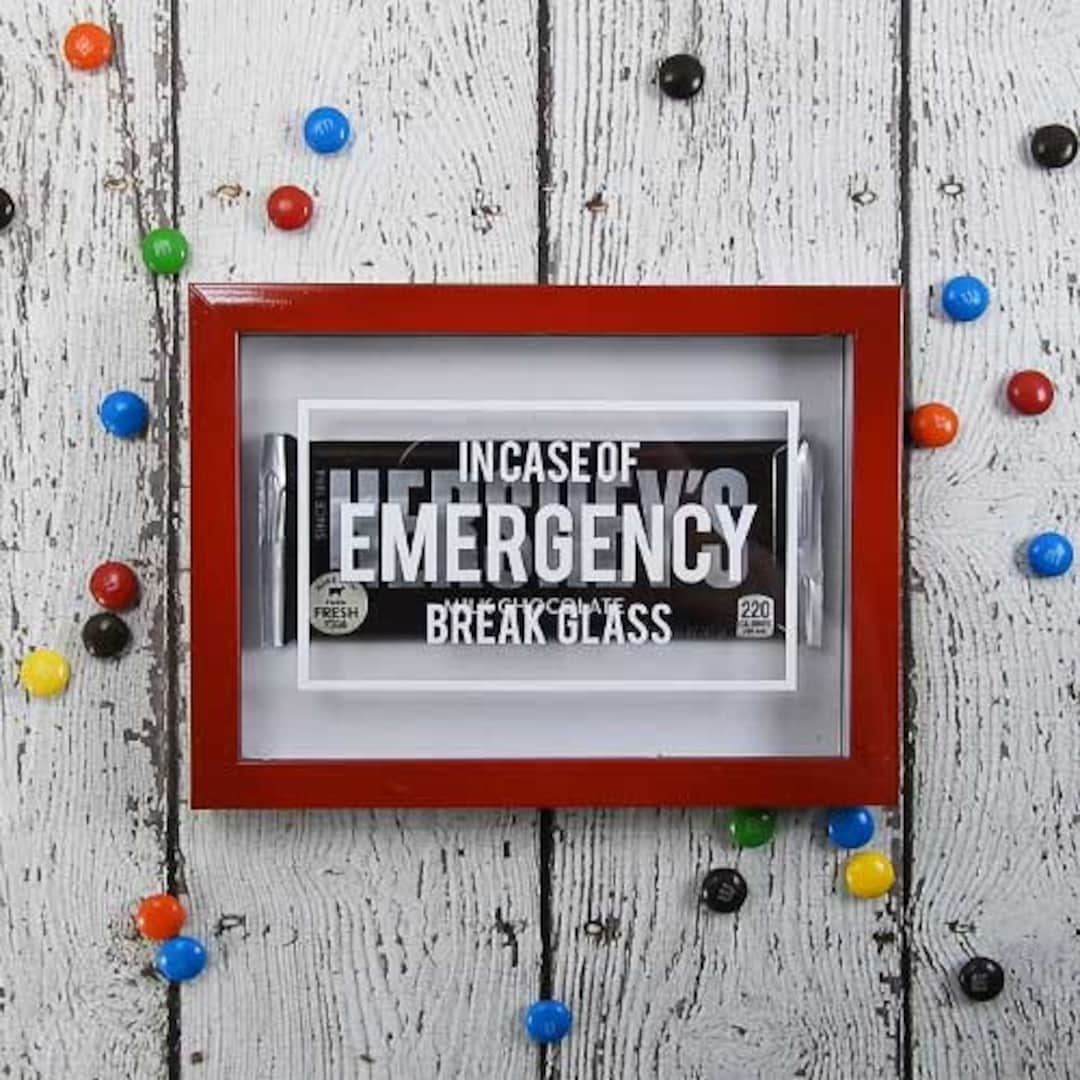 In Case of Emergency Break Glass Shadow Box - Etsy