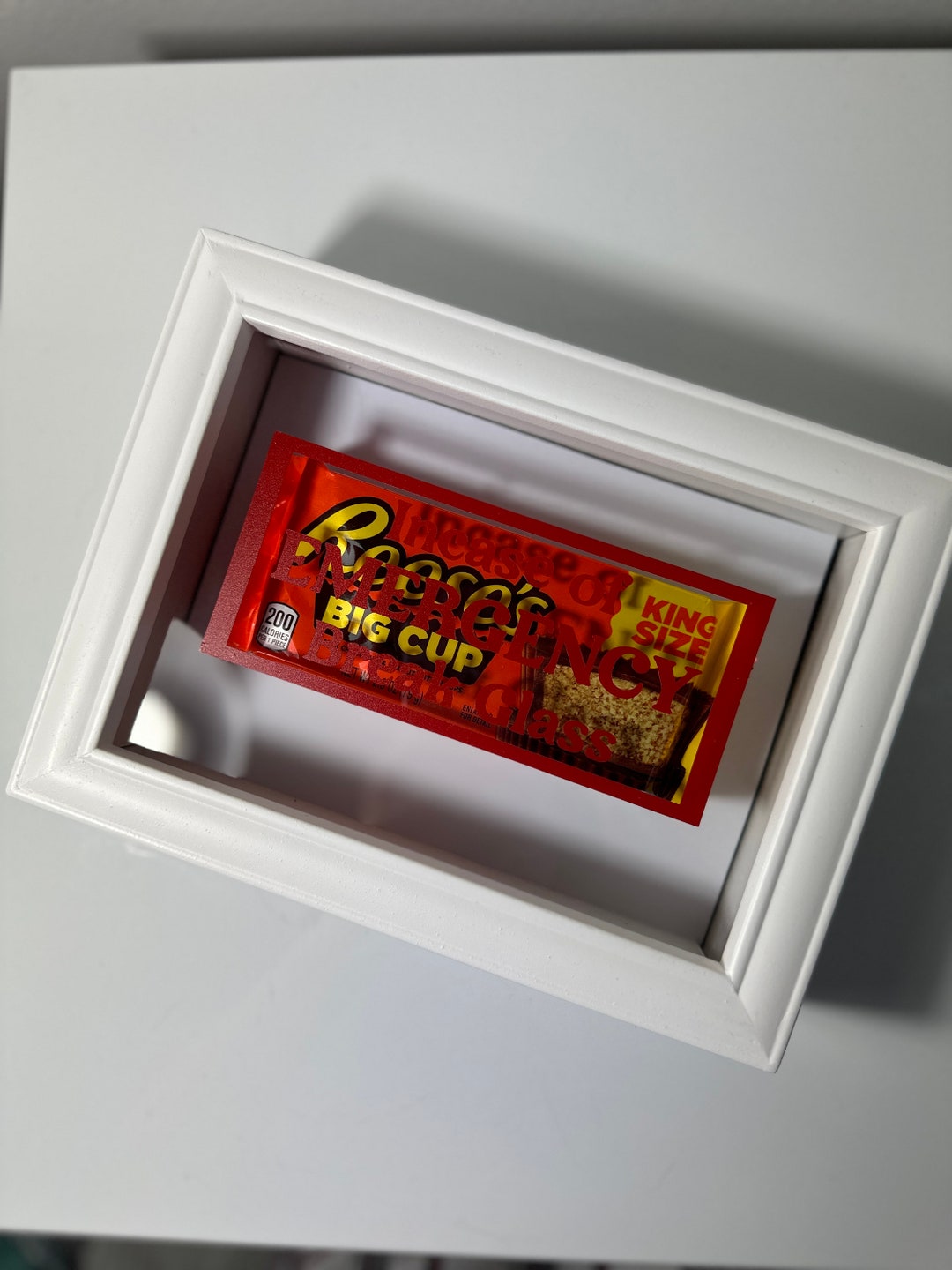 In Case of Emergency Break Glass Shadow Box - Etsy
