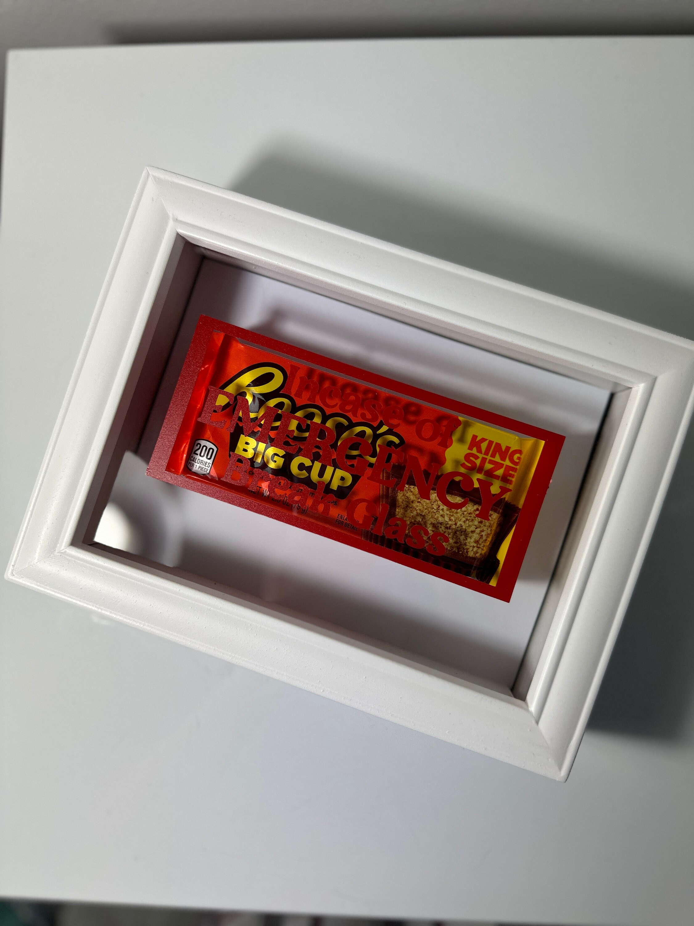 In Case of Emergency Break Glass Shadow Box - Etsy