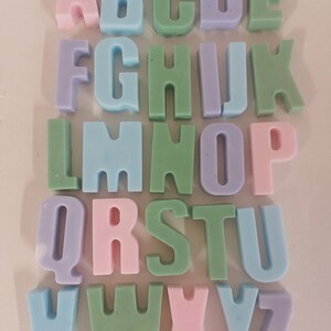 Large Letter Soaps, Alphabet, Alphabet Soaps, Personalised Soap Names ...