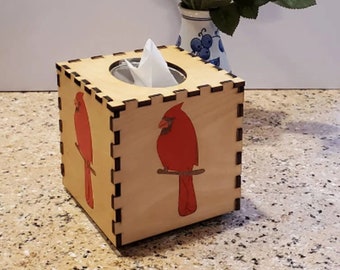 Cardinals Tissue Box Cover - Etsy