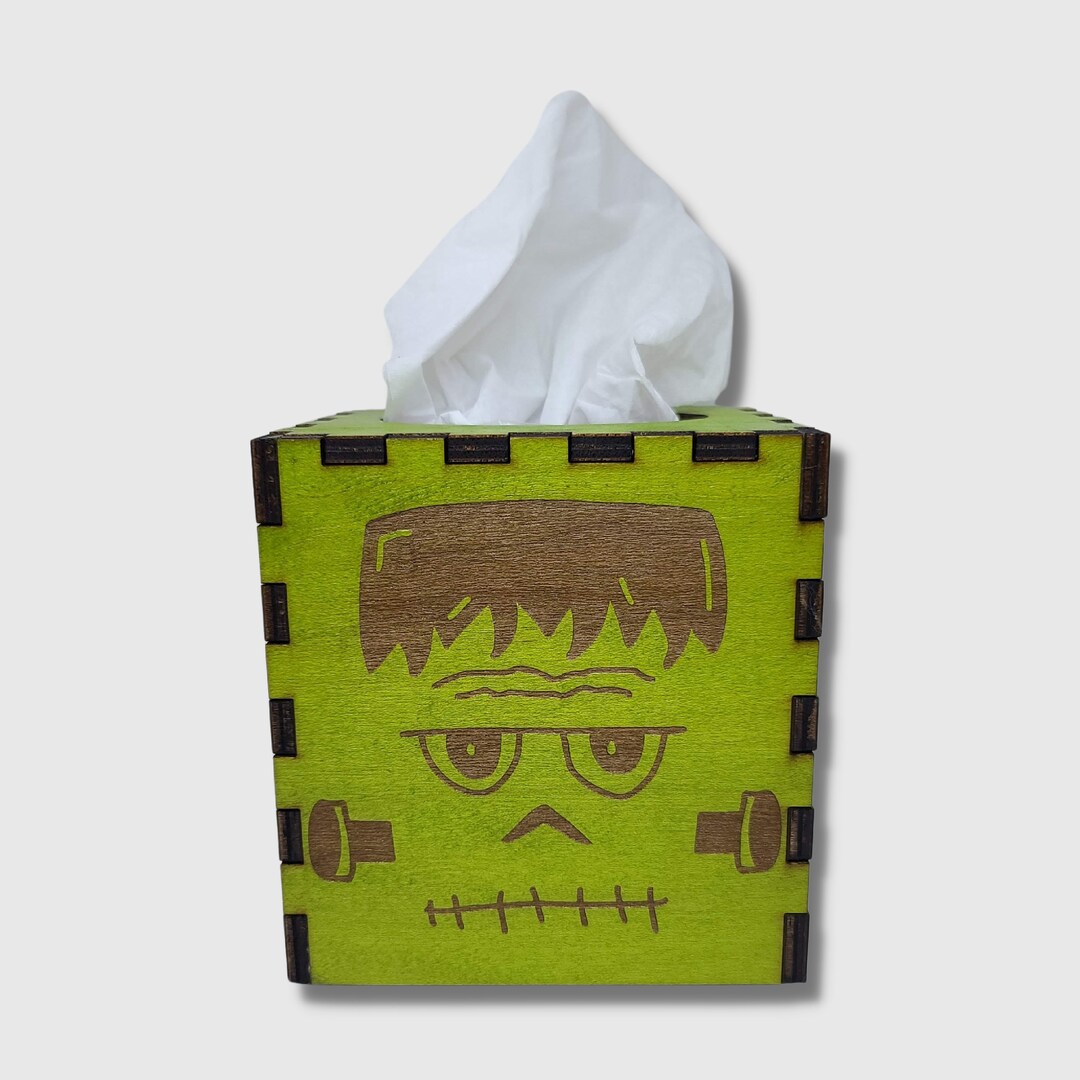 Halloween Tissue Box Cover - Halloween Décor - Frankenstein Décor ...