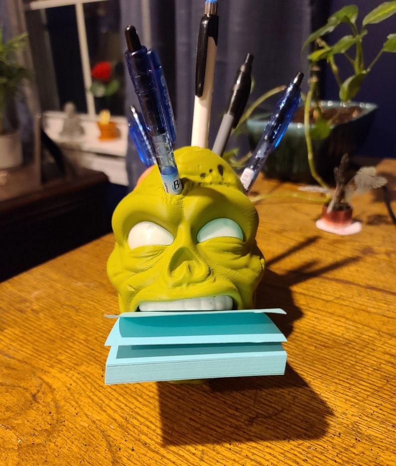 Halloween Zombie Décor | Zombie Pen Holder | Glow-in-the Dark Horror ...