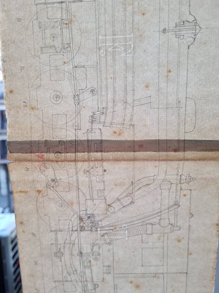 1900s Original Steam Train Engineering Drawing _ Vintage Train - Etsy