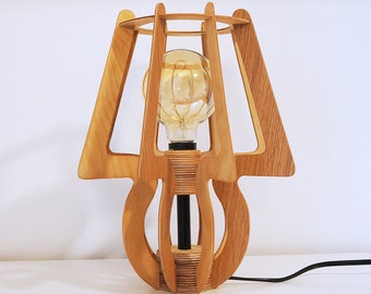 Birch Table Lamp - Etsy