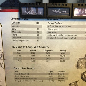 Initiative Trackers for DM Screen. Dnd, D&D, Dungeons and Dragons, Rpgs ...