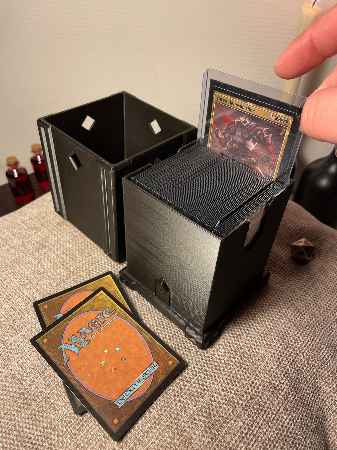Magic the Gathering Card Box. Fits 100 Double Sleeved Cards MTG - Etsy