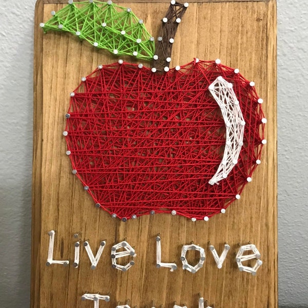 Apple String Art - Etsy