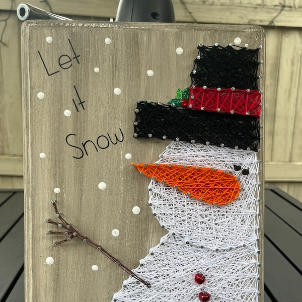 Snowman String Art - Etsy