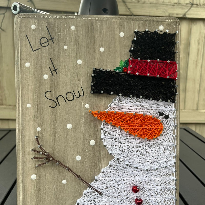 Snowman String Art - Etsy