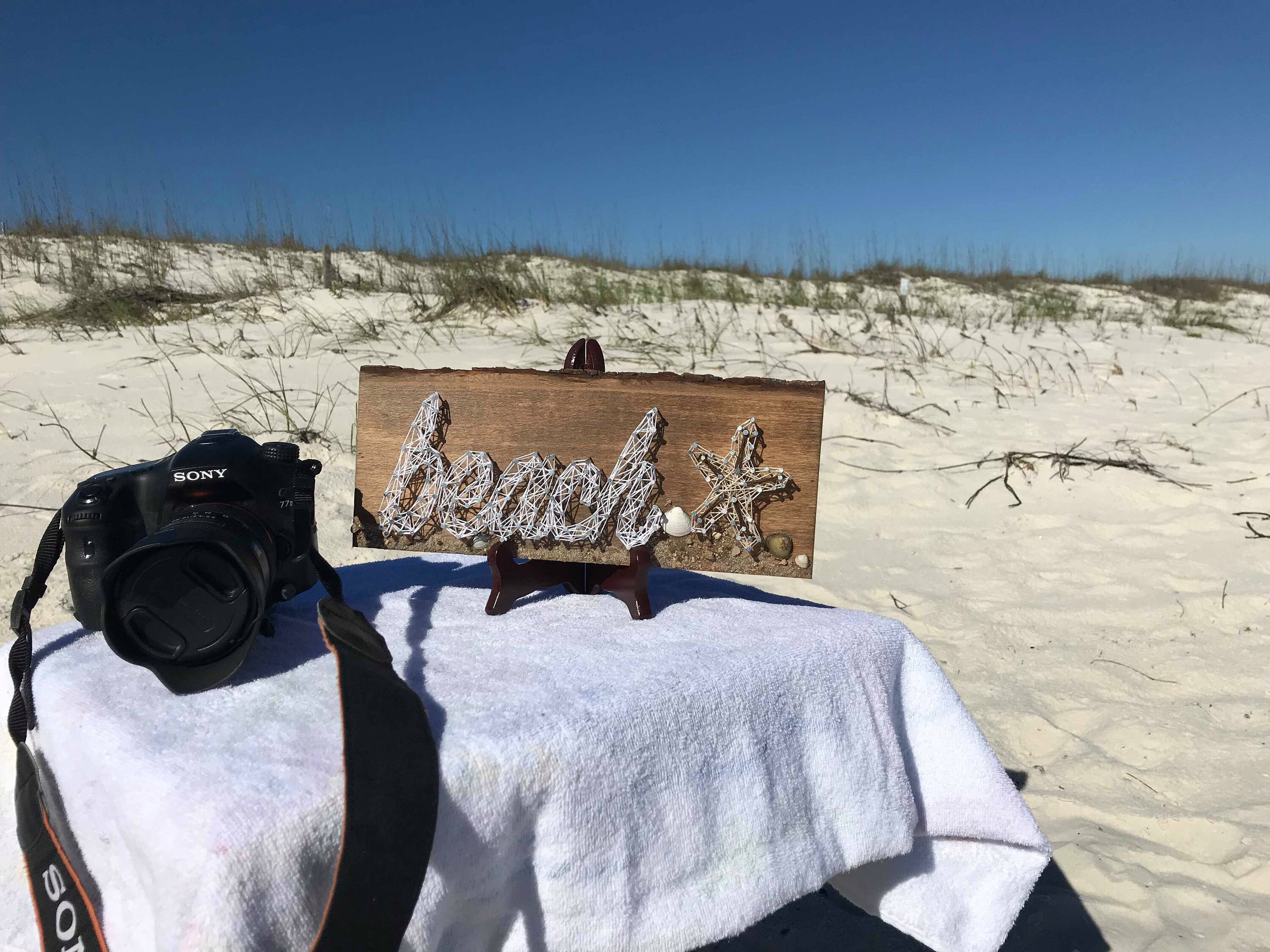 Handmade Beach and Starfish String Art Wood Plaque. Beach | Etsy