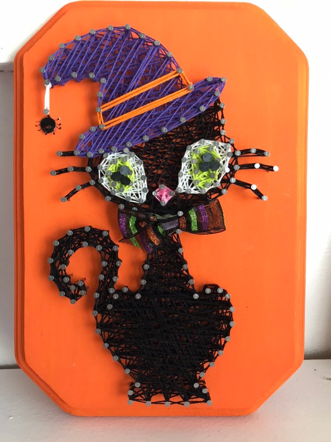Halloween Spooky Cat Sign, Spooky Sign, Cat Decor Halloween Wood Sign ...