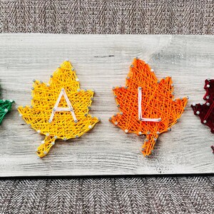 FALL Leaves String Art, Fall Decor, Autum String Art, Autum Decor, Fall ...