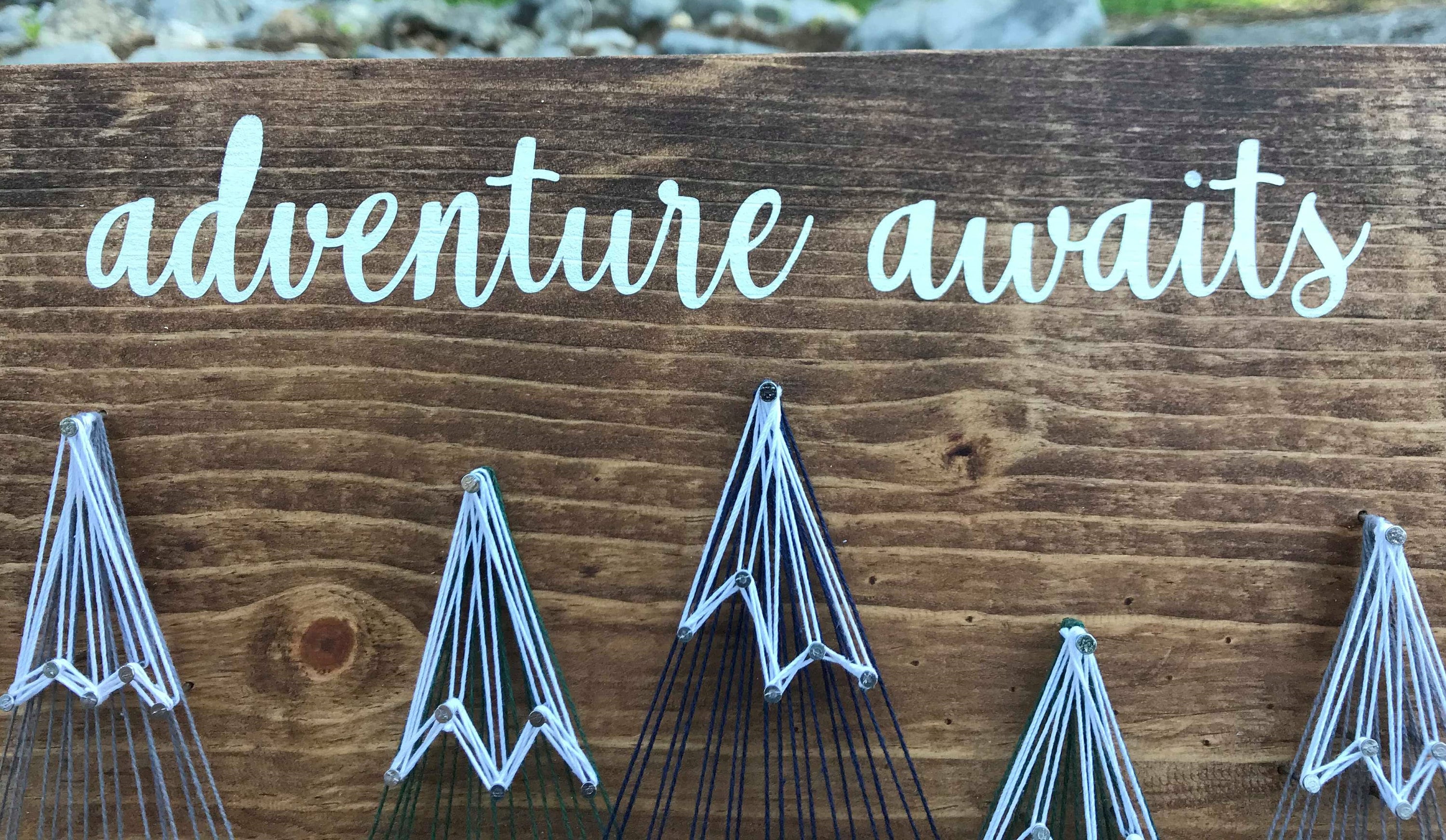 Adventure Awaits Sign Mountains Decor Camping Decor - Etsy