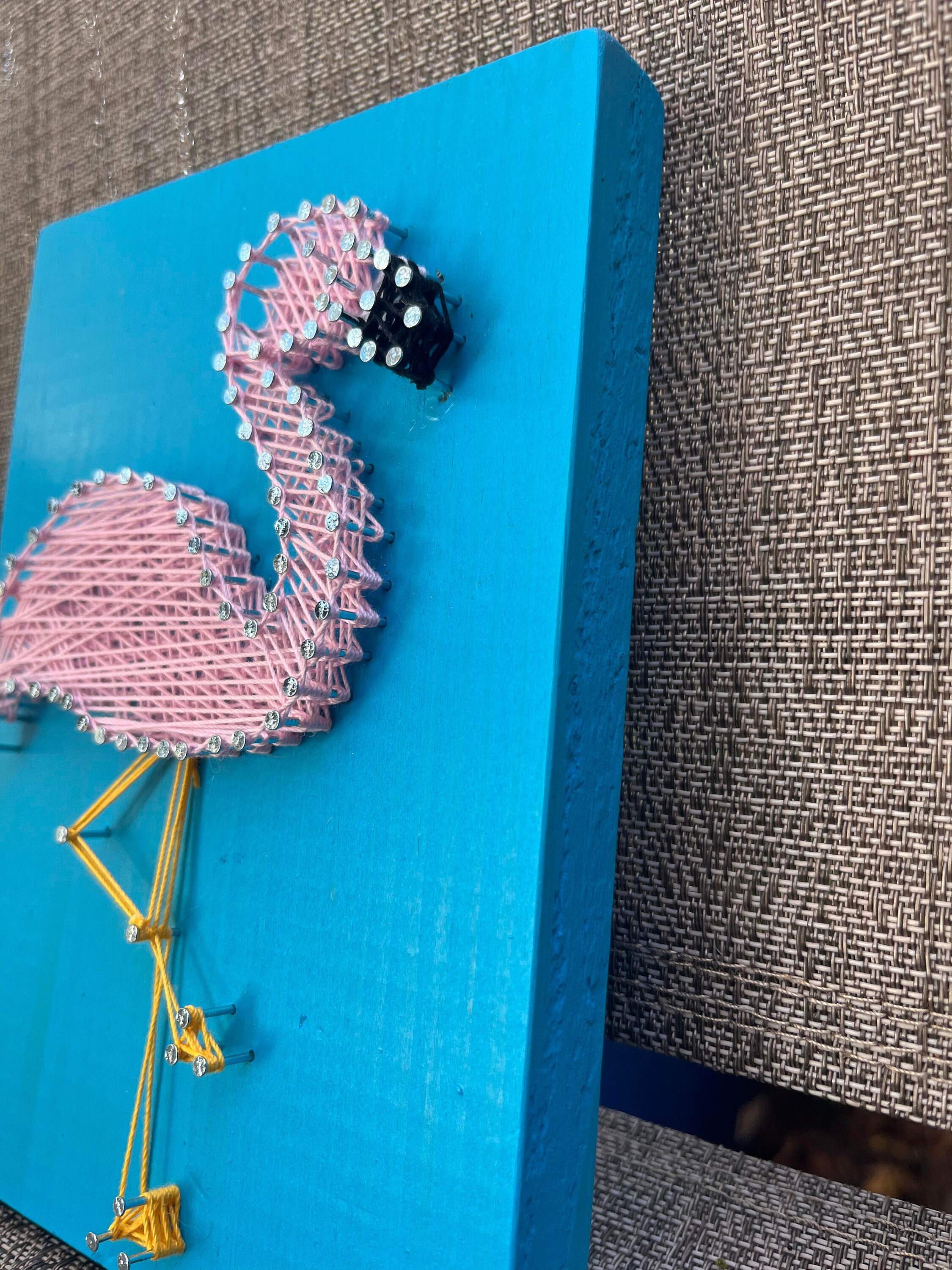 Pink Flamingo String Art, Flamingo Decor, Summer String Art, Pink ...