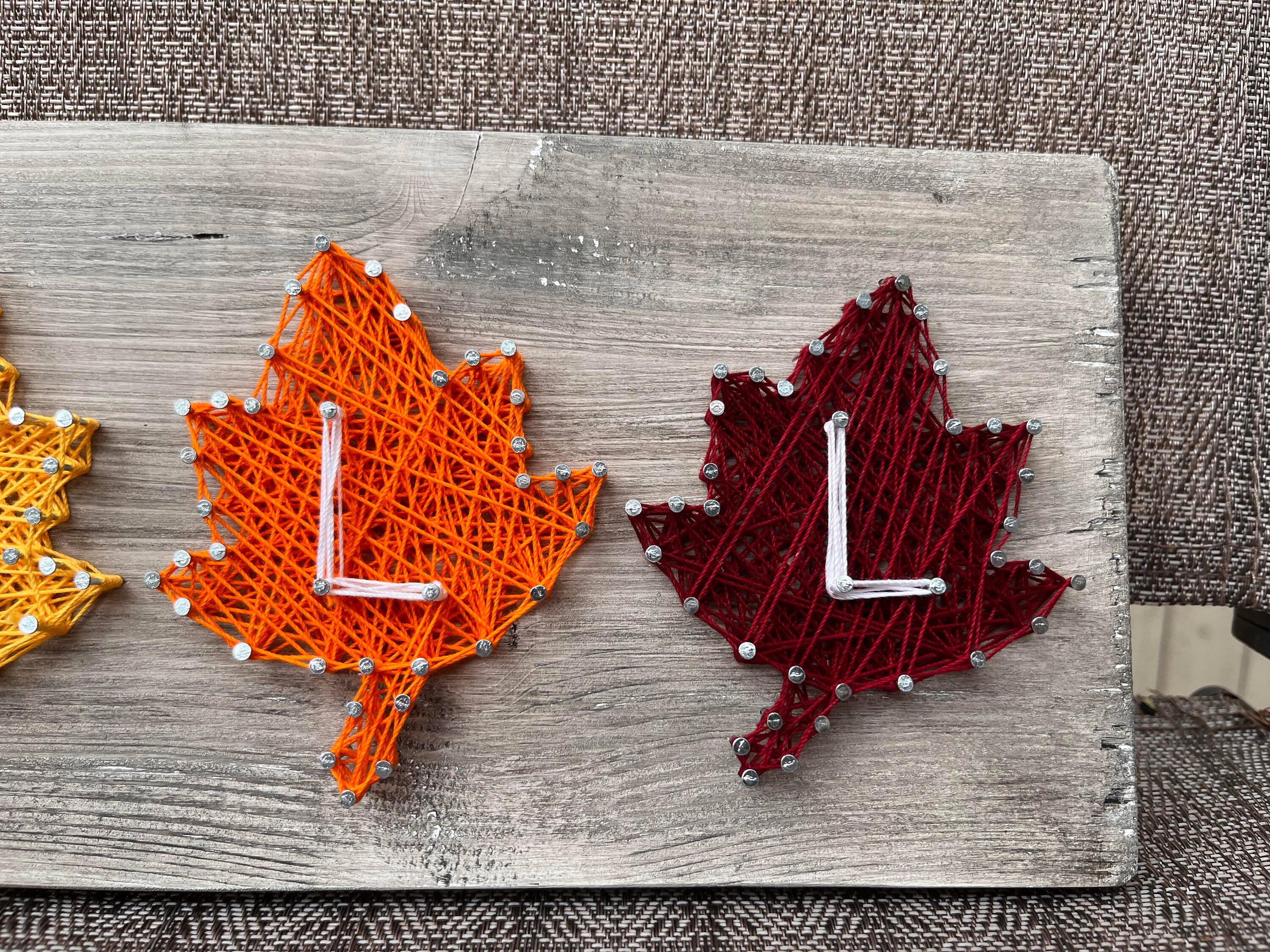 FALL Leaves String Art, Fall Decor, Autum String Art, Autum Decor, Fall ...