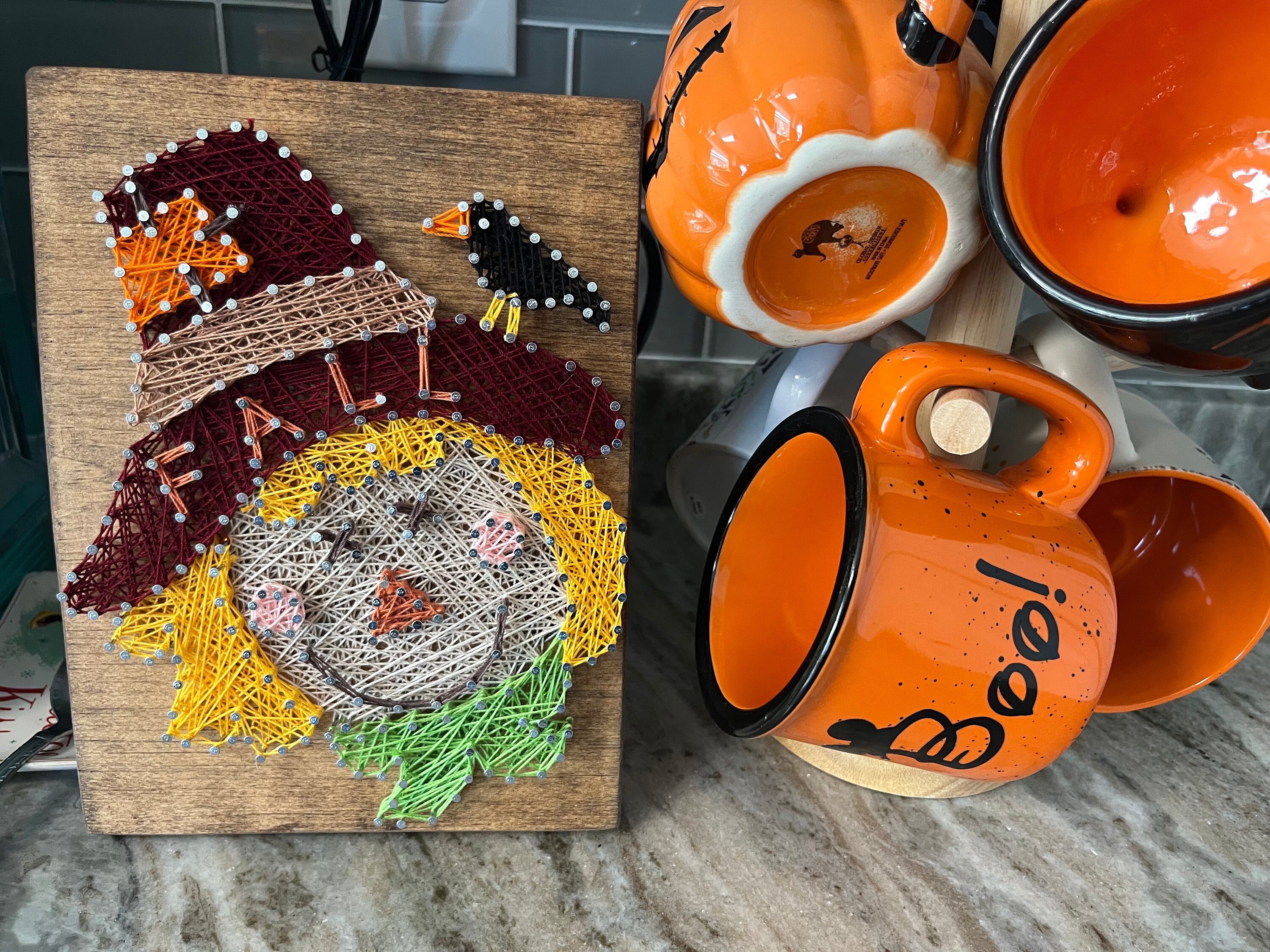 Fall Halloween Scarecrow String Art, Halloween Decor, Pumpkin Halloween ...