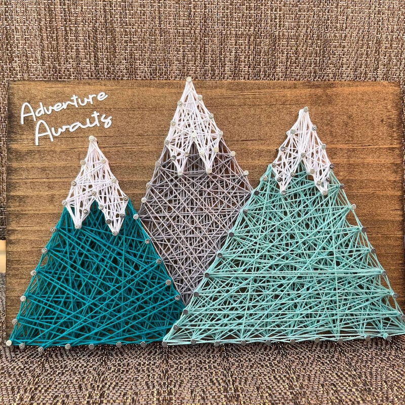 Mountain String Art - Etsy
