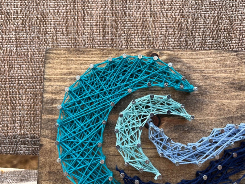 NEW DESIGN: Waves String Art Beach String Art Waves Decor | Etsy