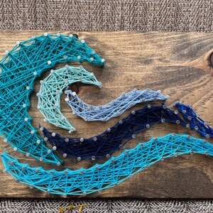 NEW DESIGN: Waves String Art, Beach String Art, Waves Decor, Ocean String Art, Ocean Decor ...