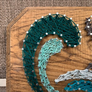 NEW DESIGN FOR 2023!! Whale Tail in Waves String Art, Whale String Art, Ocean String Art, Ocean ...