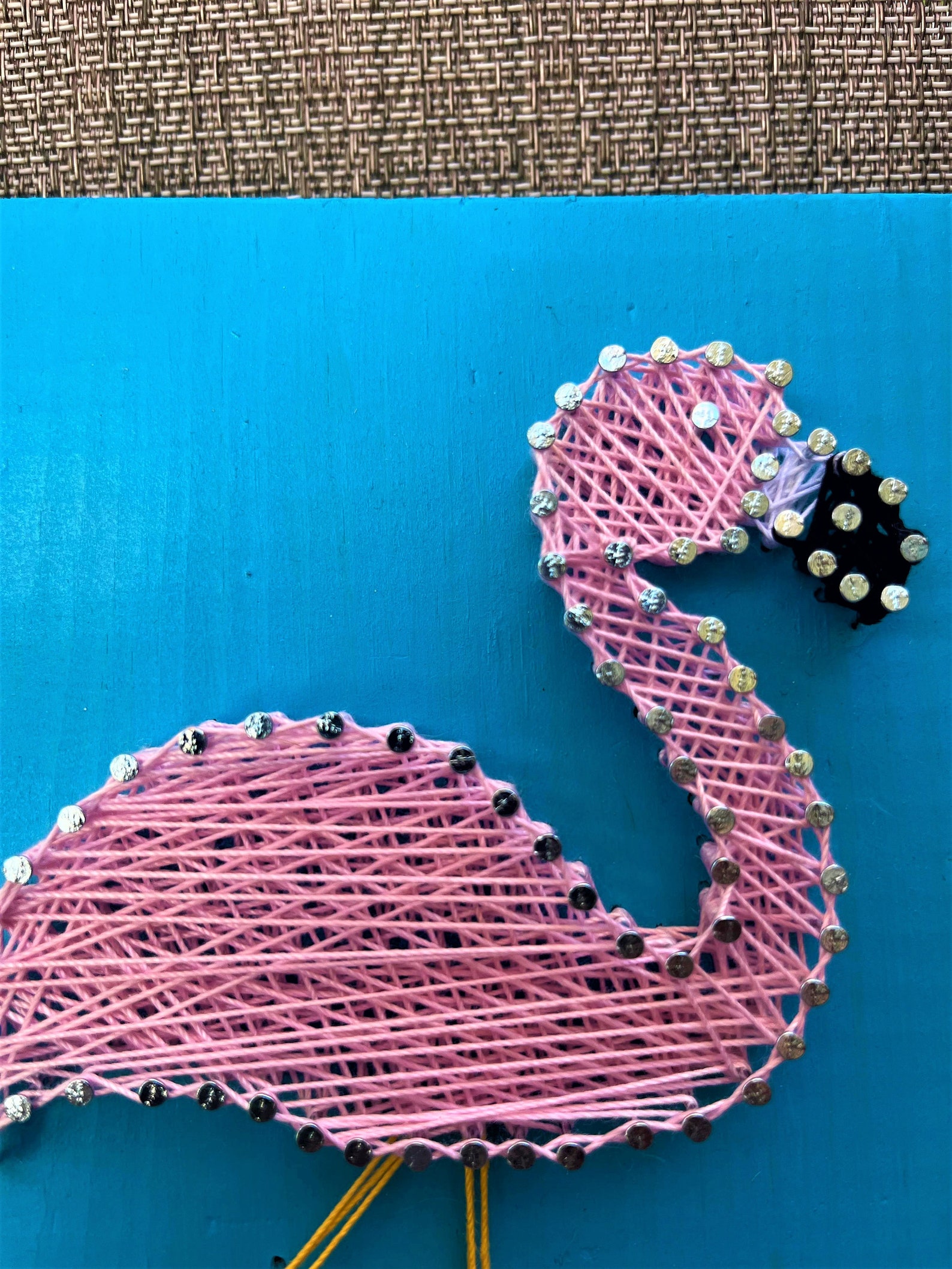 Pink Flamingo String Art Flamingo Decor Summer String Art - Etsy