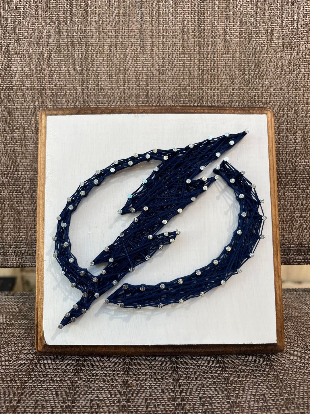 Tampa Bay Lightning Bolt Logo String Art, Lightning Fan Decor, Tampa ...