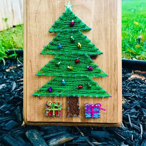 Christmas Tree String Art, Holiday String Art, Christmas Decor ...