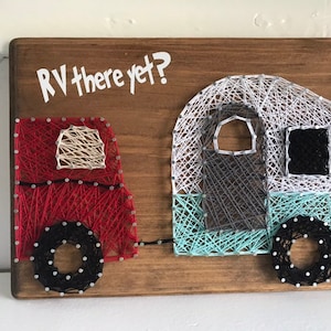 Made to Order: RV There Yet? Vintage Rv Retro Camper Sign, Rv Decor ...