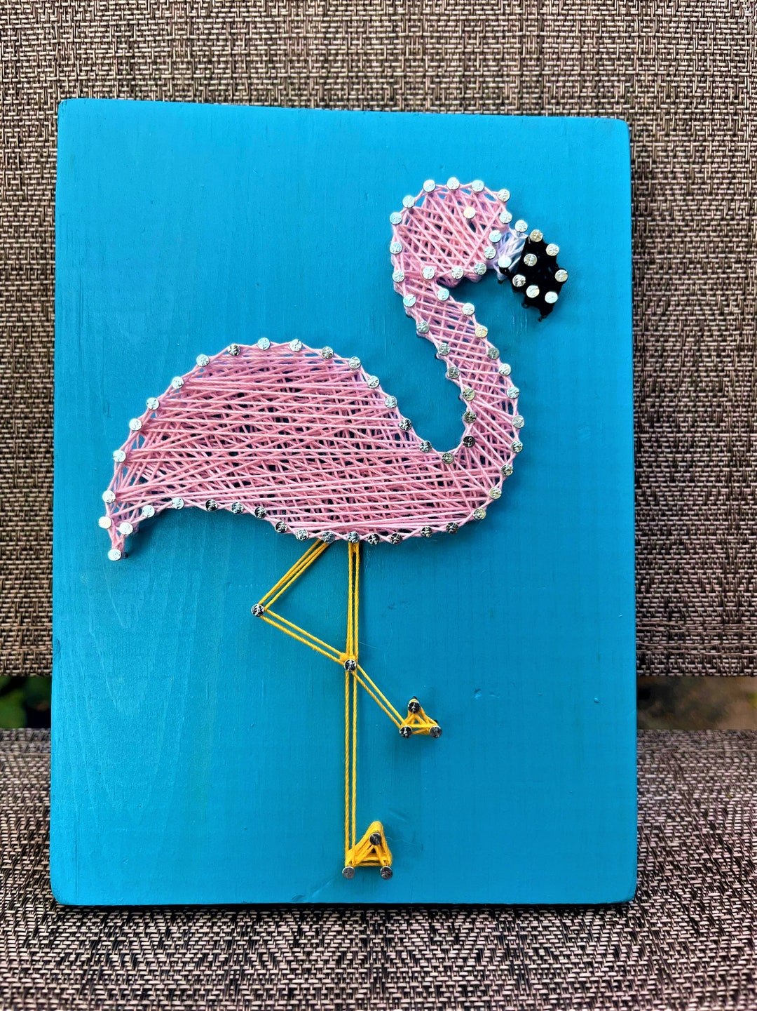 Pink Flamingo String Art, Flamingo Decor, Summer String Art, Pink ...