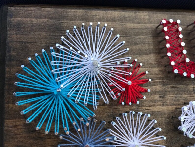 Made to Order: Fireworks Decor Patriotic Decor Red White and - Etsy