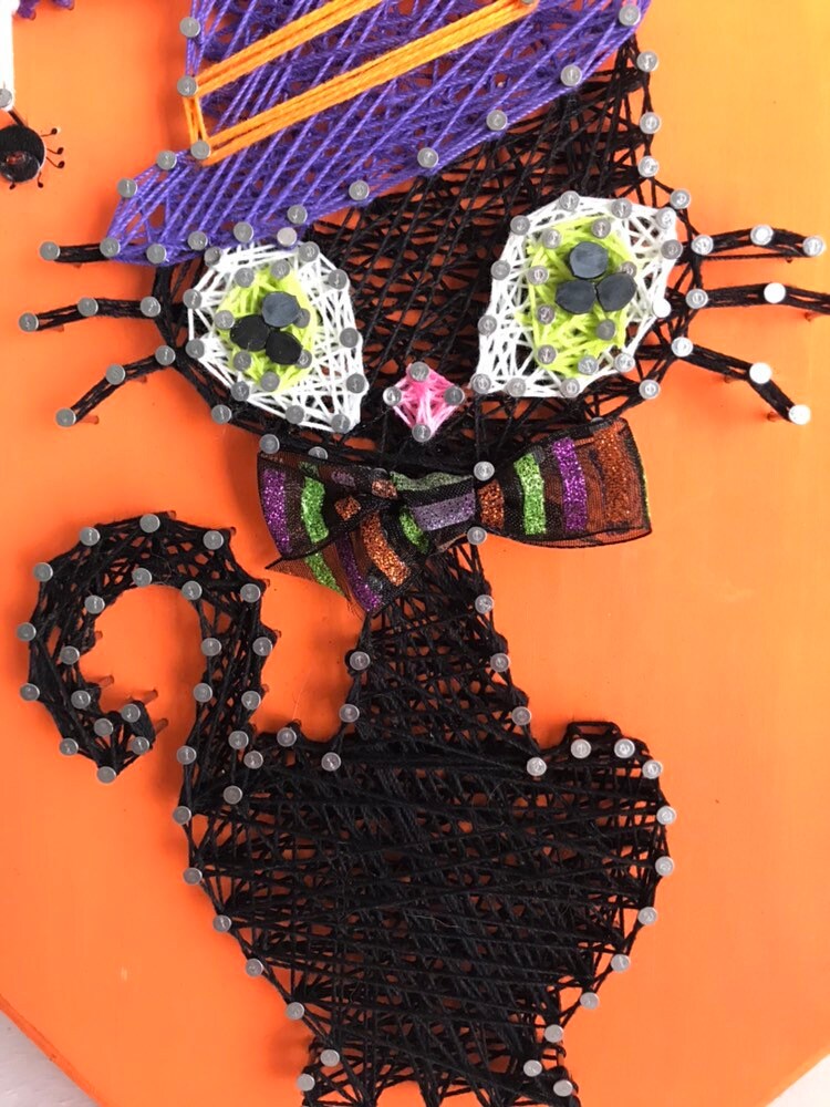 Halloween Spooky Cat Sign Spooky Sign Cat Decor Halloween | Etsy