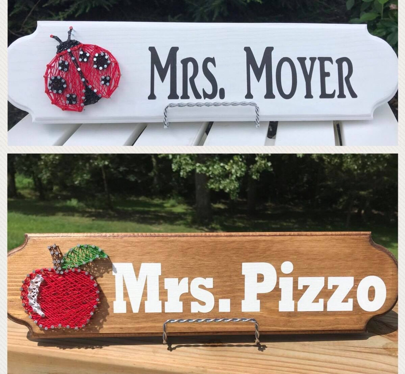 Customized Gift, Red Apple Decor, Teacher Gift, Back to School, Teacher ...