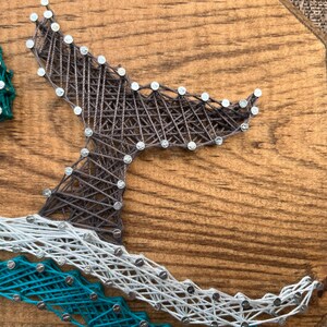 NEW DESIGN FOR 2023!! Whale Tail in Waves String Art, Whale String Art ...