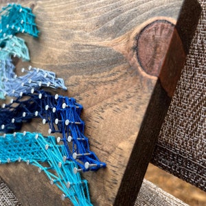 NEW DESIGN: Waves String Art, Beach String Art, Waves Decor, Ocean String Art, Ocean Decor ...