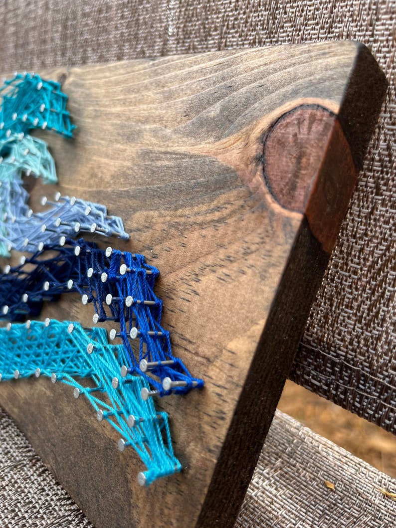 NEW DESIGN: Waves String Art, Beach String Art, Waves Decor, Ocean String Art, Ocean Decor ...