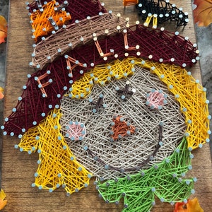 Fall Halloween Scarecrow String Art, Halloween Decor, Pumpkin Halloween ...