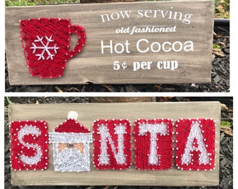Santa String Art - Etsy