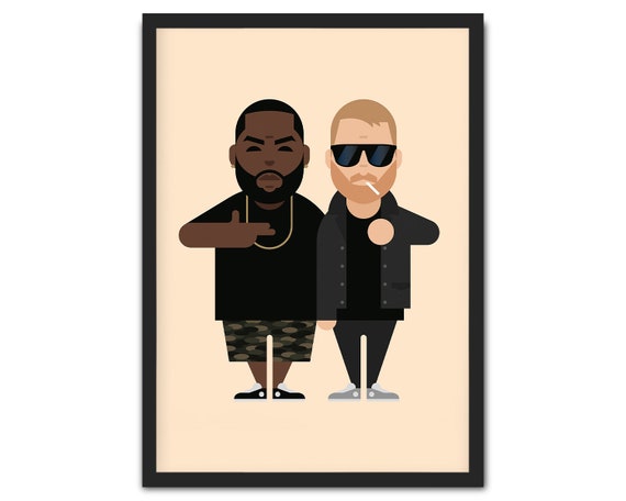 Run the Jewels Digital Print RTJ Hip Hop Poster Hip Hop | Etsy