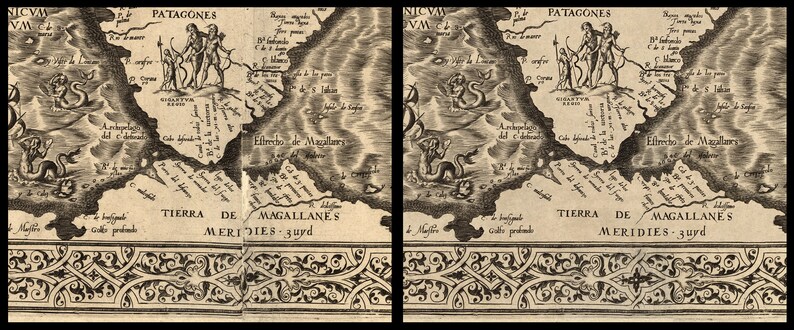 Americas 1562 Vintage Map - Etsy