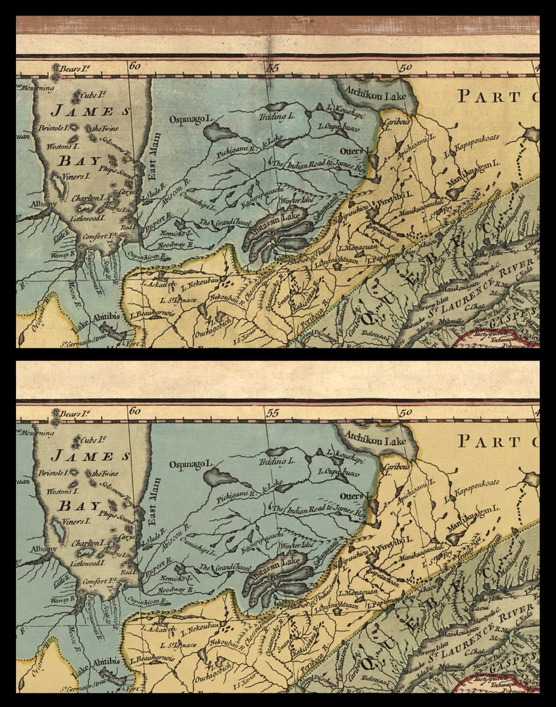 North America 1771 Vintage Map - Etsy