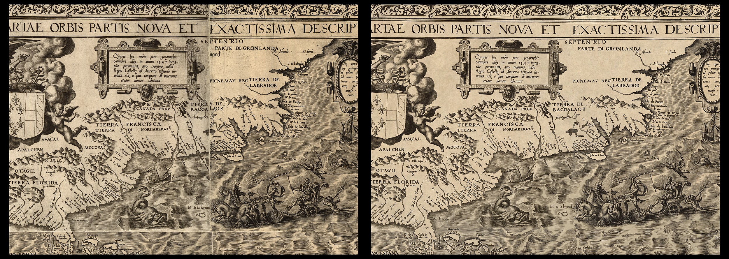 Americas 1562 Vintage Map - Etsy