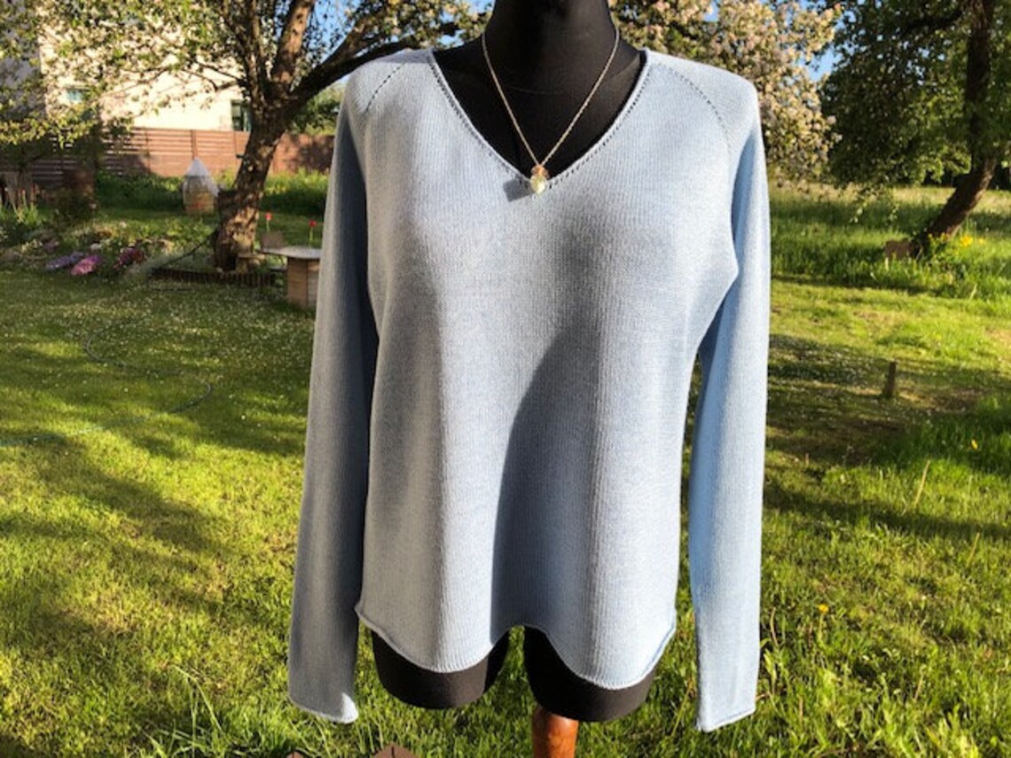 Knitting Machine Patterns Simple Raglan Sleeves Sweater PDF | Etsy