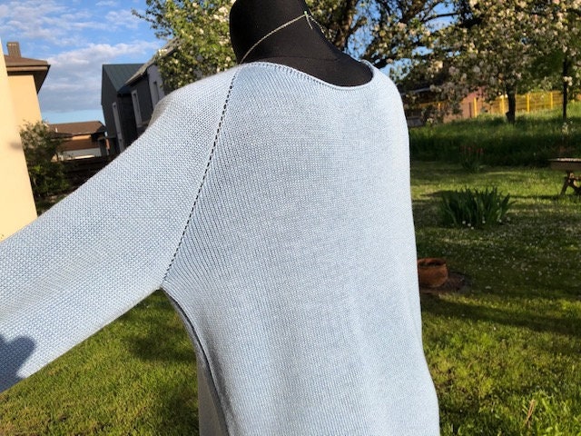 Knitting Machine Patterns Simple Raglan Sleeves Sweater PDF | Etsy