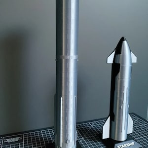 3d Printed Spacex Starship Spacecraft and Super Heavy Rocket 1/50 - Etsy