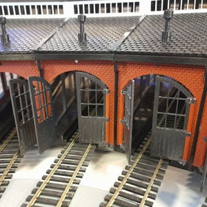 3d Printed Train, Railway Depot, Roundhouse With 4 Stalls, HO SCALE - Etsy