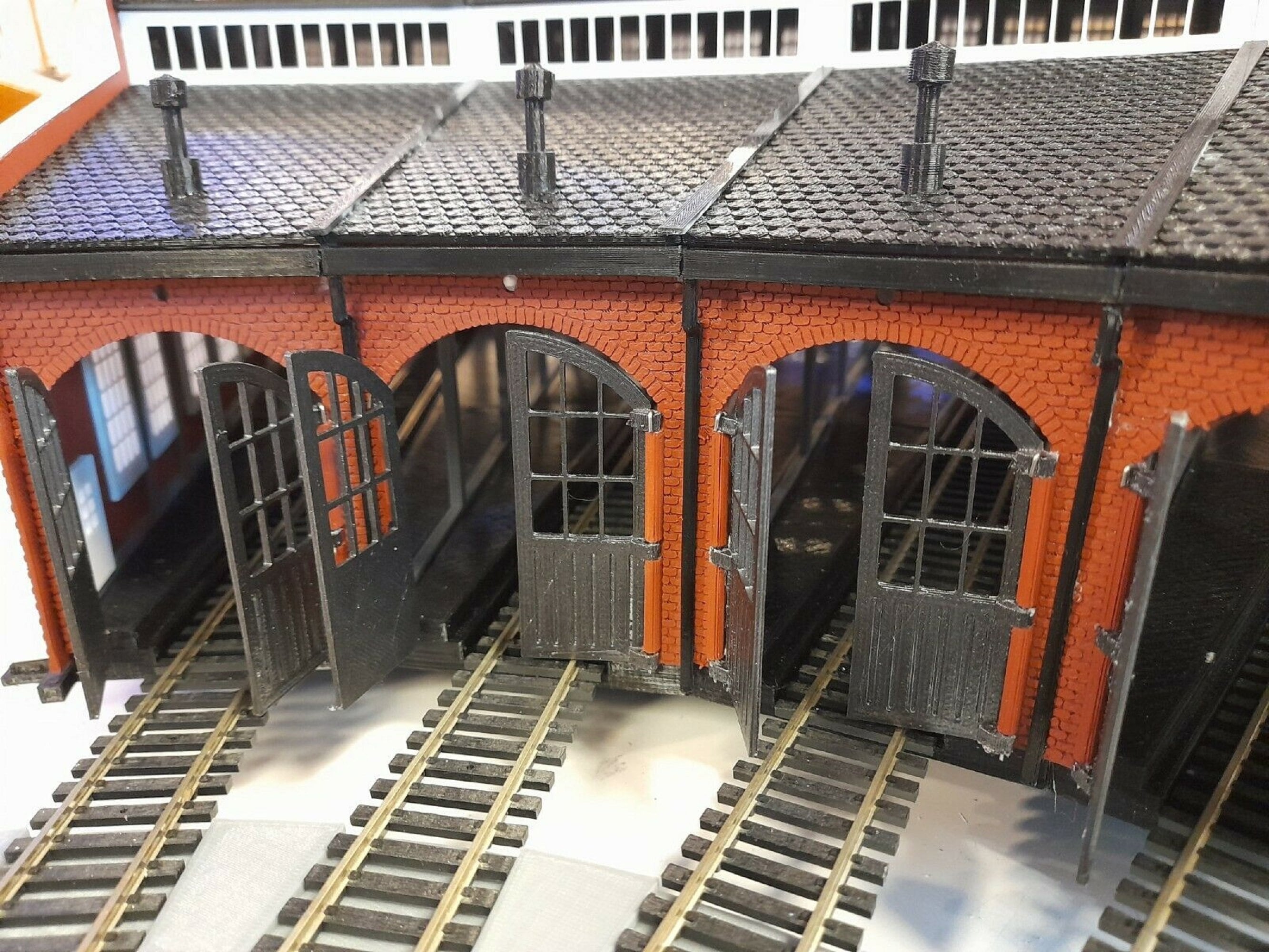 3d Printed Train, Railway Depot, Roundhouse With 4 Stalls, HO SCALE - Etsy
