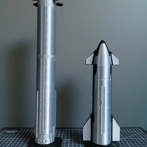 3d Printed Spacex Starship Spacecraft and Super Heavy Rocket 1/200 - Etsy
