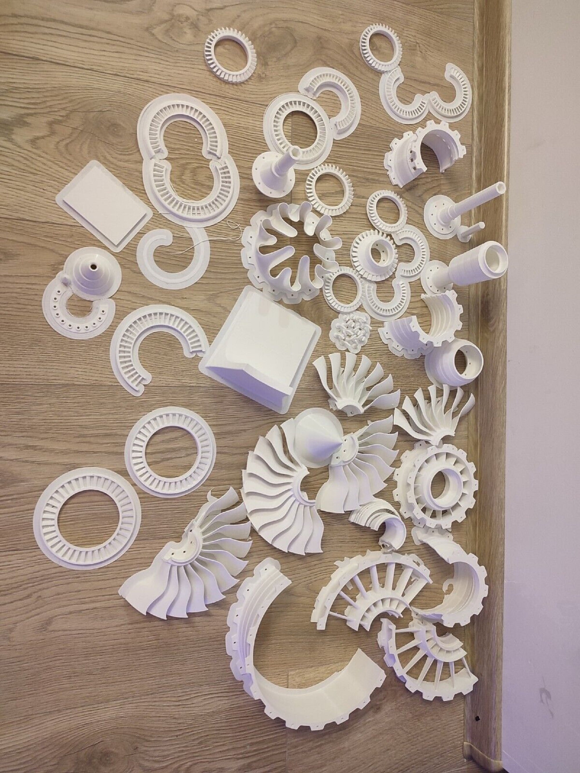 3d Printed Jet Engine, Fan Diameter 180mm - Etsy